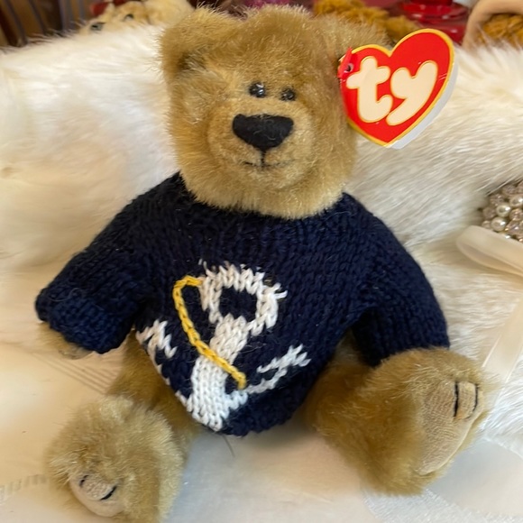 Ty | Toys | Ty Collectible Salty Bear Wearing Sweater Retired 993 ...